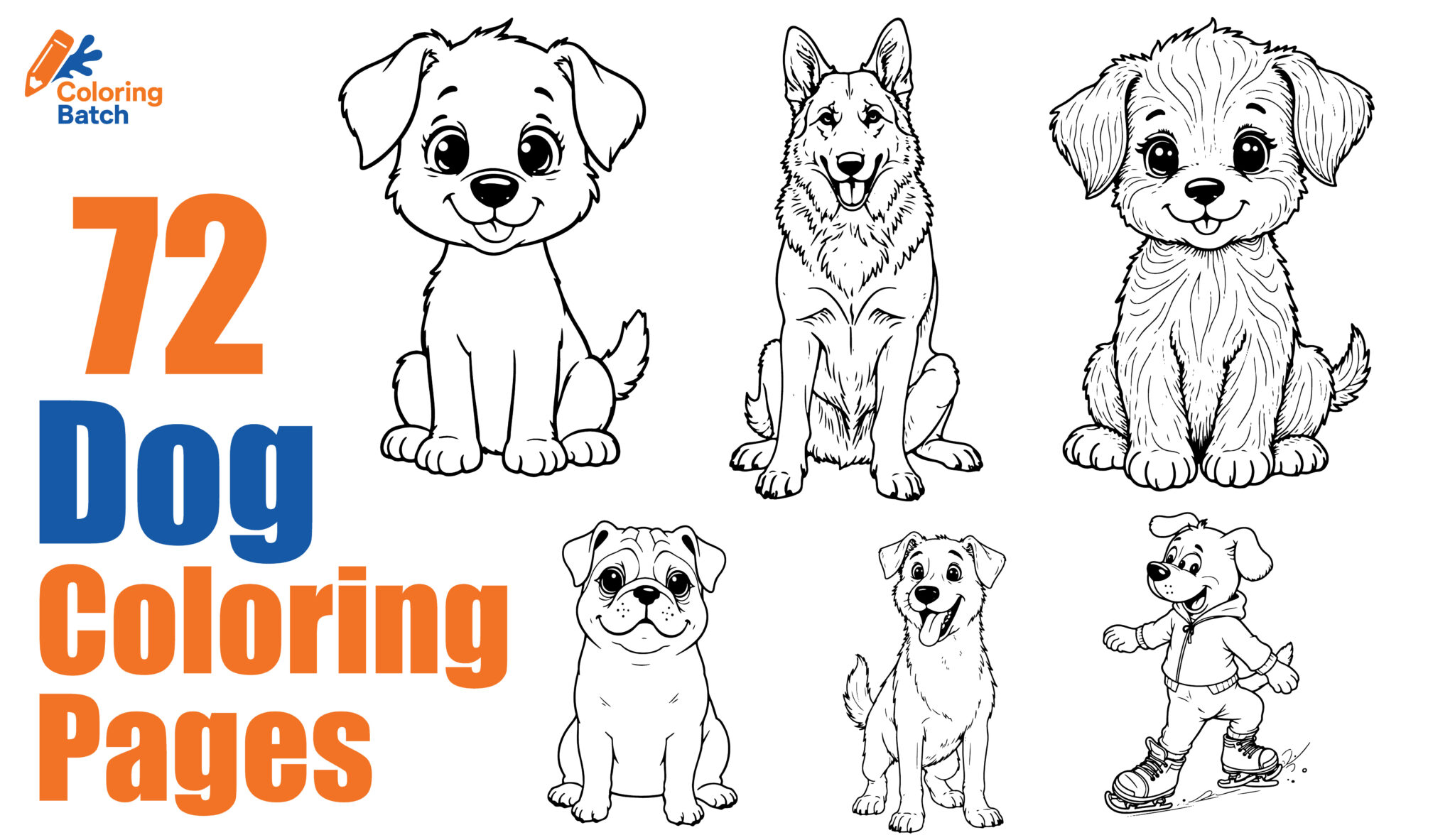 72 Dog Coloring Pages (Printable PDF for Free)