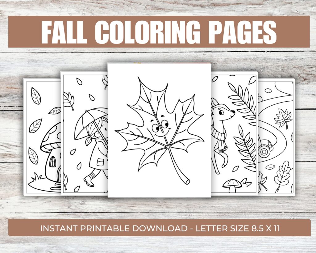 Fall Coloring Pages: Celebrate Autumn with Creativity and Calm