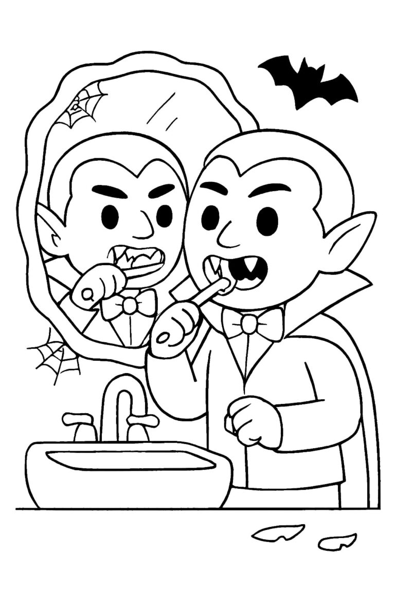 40 Spooky Cutie Coloring Pages – Cozy Halloween Ghosts & Animal Friends