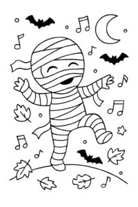 40 Spooky Cutie Coloring Pages – Cozy Halloween Ghosts & Animal Friends